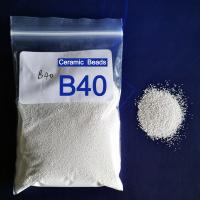 China B40 0.425mm Ceramic Blasting Media Size For Metal Pipes Blast Cleaning for sale