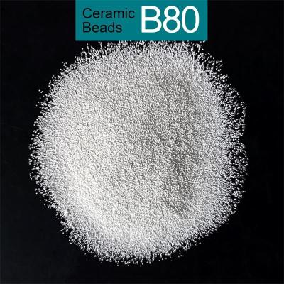 China B80 Ceramic Beads Blasting Media For Watch Case And Strap Sandblasting for sale