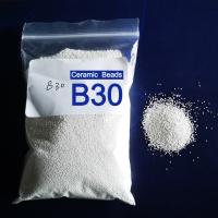 China B20 - B400 Ceramic Bead Blasting Abrasive Media Blasting Zirconia Beads for sale