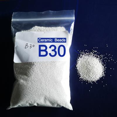 China B20 - B400 Ceramic Bead Blasting Abrasive Media Blasting Zirconia Beads for sale