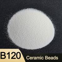 China Sandblasting ZrO2 60-65% ceramic beads sizeB120, B150, B170 Ceramic Blasting Media for sale