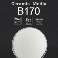 China Iron Free Ceramic Micro Beads B170 Blasting Media For Alloy Surface Finishing for sale