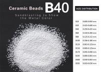 China B40, B60 ZrO2 62% Ceramic Bead Blasting Molds Cleaning 700HV Hardness for sale