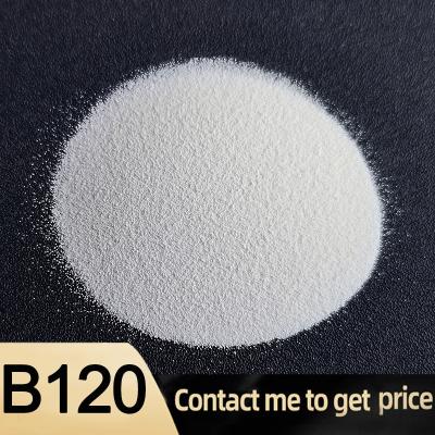 China Ceramic beads blasting media for metal surface finishing B120 size 63-125 μm for sale