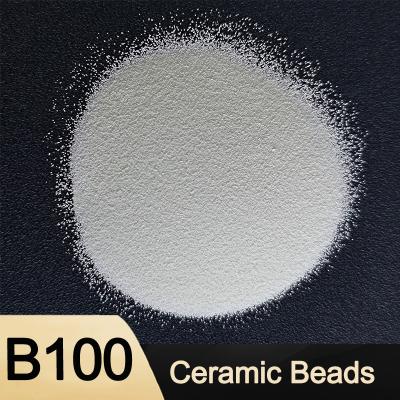 China Media B100 Ceramic Beads Blasting 700HV For Metal Blast Pretreatment for sale