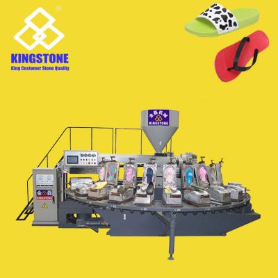China Rotary Slippers Shoe Injection Molding Machine In PVC Material for sale
