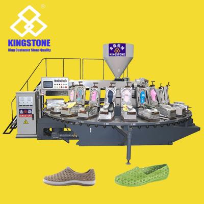 China Plastic Rotary Making Machine For PVC Shoes / Sandals Easy Operation for sale