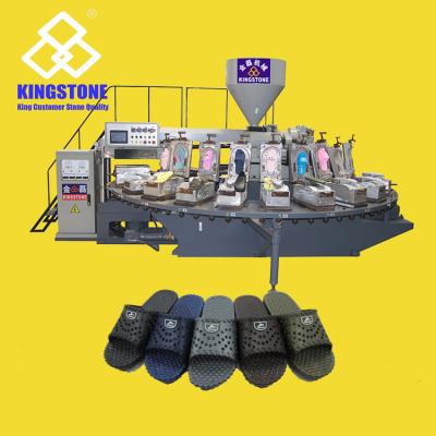 China PVC Air Blowing Slippers Footwear Making Machine Injection 24 Stations for sale