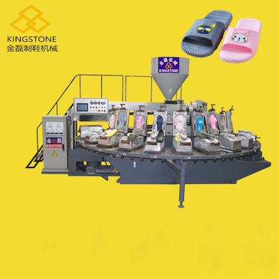 China Rotary Table Shoe Making Equipment For Plastic Slipper Sandal Chappal for sale