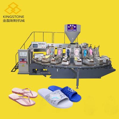 China Rotary 24 Stations Sandals Making Machine With Servo Motor Single Color for sale