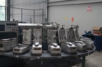China Plastic Shoe Making Production Line , Rotary TPR PVC Shoe Sole slipper Making Machine for sale