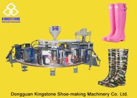 China 12 Stations 1/2 Color Boot Injection Molding Machine , Gumboots Making Machine for sale