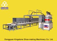 China PU Footwear Pouring Foam Polyurethane Injection Machine 300-400 Pairs Per Hour for sale