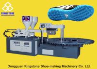 China Rotary Double Color Shoe Sole Making Machine For Two Density Plastic Soles for sale
