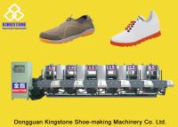 China CE SGS 6 Stations Rubber Shoe Sole Making Machine 1-2 Color 2 Years Gurantee for sale