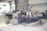 China Plastic Shoe Making Production Line , Rotary TPR PVC Shoe Sole slipper Making Machine for sale