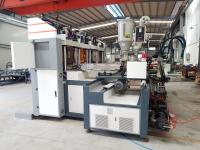 China Static Type Pu Shoe Sole Making Machine 2 Stations 70-100 Pairs/Hour for sale