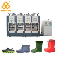 China Servo System Plastic Shoes Making Machine For EVA Foaming Slipper Sandals Shoes Boots With 300-400 Pairs/ Hour for sale