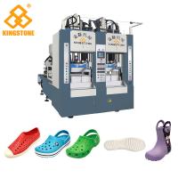 China Servo System Plastic Shoes Making Machine For EVA Foaming Slipper Sandals Shoes Boots With 300-400 Pairs/ Hour for sale