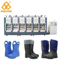 China Servo System Plastic Shoes Making Machine For EVA Foaming Slipper Sandals Shoes Boots With 300-400 Pairs/ Hour for sale