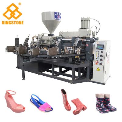 China 12 Stations Single Color Injection Molding Machine , Rotary Sandal Making Machine for sale