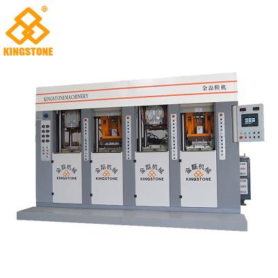 China Leather Sandals Shoe Sole Making Machine , Static Two Color TPU/TR outsole Injection Molding Machine for sale