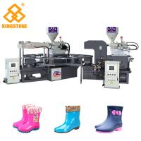 China Plastic PVC Injection Rotary Short Boots / Shoes Making Machine 2 Color for sale