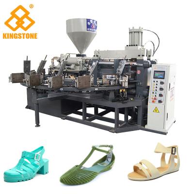 China Vertical Screw PVC Foam Injection Molding Machine , Plastic Chappal Making Machine for sale