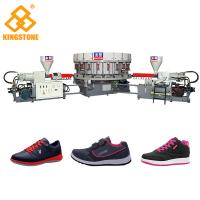 China Rotary Double Colour DIP Sport Shoes / Canvas Injection Moulding Machine for sale