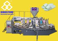 China Rotary Table Single Color PVC Air Blowing Injection Machine for sale