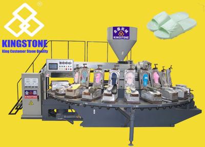 China Rotary Table Single Color PVC Air Blowing Injection Machine for sale