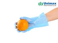 China Food Handling CPE Disposable Clear Plastic Gloves 0.045mm for sale