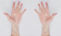China Transparent Waterproof Disposable PE Gloves UM1101T for sale