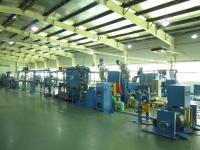 China Electrical Cable Wire Extrusion Line Machine for PVC PE PTFE Materials with 1000mm Pay-Off and 220m Accumulator for sale