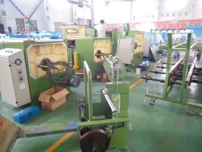 China Frame Type Copper Wire Passive Pay Off Machine 630mm Apple Green with Buncher for sale