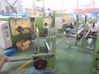 China Frame Type Copper Wire Passive Pay Off Machine 630mm Apple Green with Buncher for sale