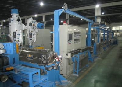 China Sky Blue PVC PP Wire Extruder Machine 22Kw 800M / Min Max Speed for sale