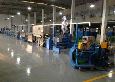 China PE SR-PVC Wire Extrusion Machine with 500mm Pay Off Bobbin for Φ2.0-5.0mm Wire Diameter and 300 m/min Speed for sale