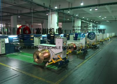 China FUCHUAN Touch Screen Double Twist Bunching Machine Buncher Pitch 6.3-52.3 500mm Bobbin for sale