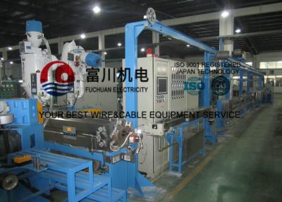 China 60mm Screw Automotive Wire Extrusion Machine with 100kg/h Output for PVC PP PE Insulation for sale