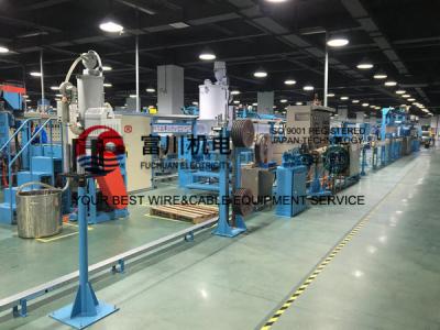 China Fuchuan PVC Extrusion Machine for Power Cable Wire 6-25mm with 90mm Screw and 250kg/h Output for sale