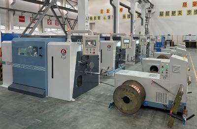 China Double Twist Wire Bunching Twisting Machine Bare Copper Wire Combining Machine With Electronic Changing Pitches for sale