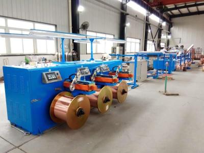China Touch Screen Copper Wire Tinning Machine with 32-94KW Power and 150-260m/min Speed for Annealing for sale