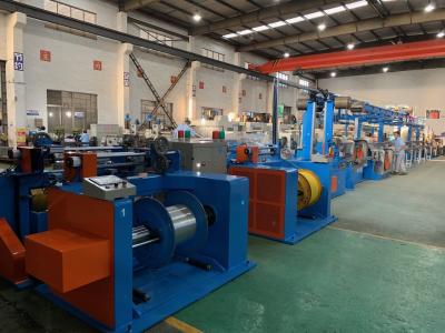 China Automobile Wire Rewinding Machine 600M/Min with Motor Control Cable Extrusion Line - 8mm Core Wire & 300kg Capacity for sale