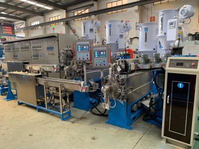 China Auto Copper Wire Extruder Machine 70mm Double Layer Cooling Device for Building Wire for sale