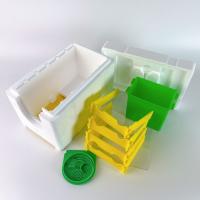 China 3 Frame Plastic Feeder Foam Mini Honey Bee Crossover Hive Beekeeping Hive for sale