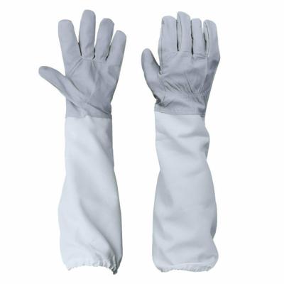 China White Cloth Protective Beekeeping Gloves Sting Proof For Adults Children for sale