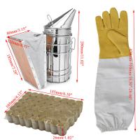 China Beekeeping tools Bee utensils Smoker for bees Smoke bombs Honey cutting fork Bee brush Spleen lifter for sale