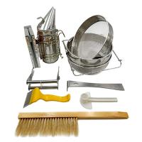 China Stainless Steel Beekeeping Starter Kit For Beekeepers 7 Pcs for sale