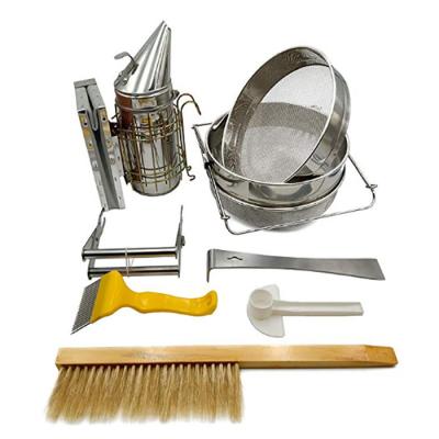 China Stainless Steel Beekeeping Starter Kit For Beekeepers 7 Pcs for sale
